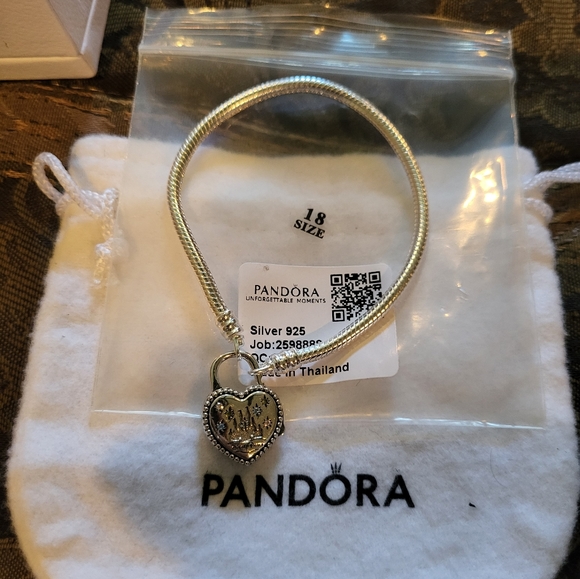 Pandora | Jewelry | Pandora Duo Disney Castle With Swarsowski Bracelet ...